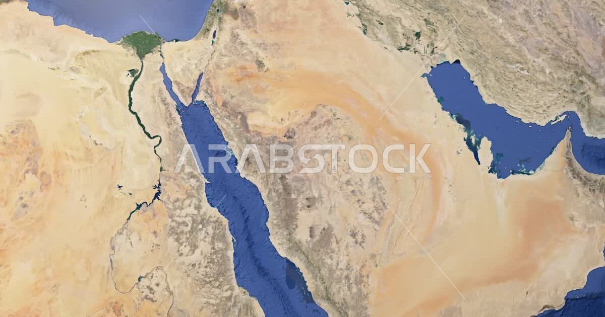 Three-dimensional drawings and designs of the country’s borders, a close-up of Al-Numan Island ...