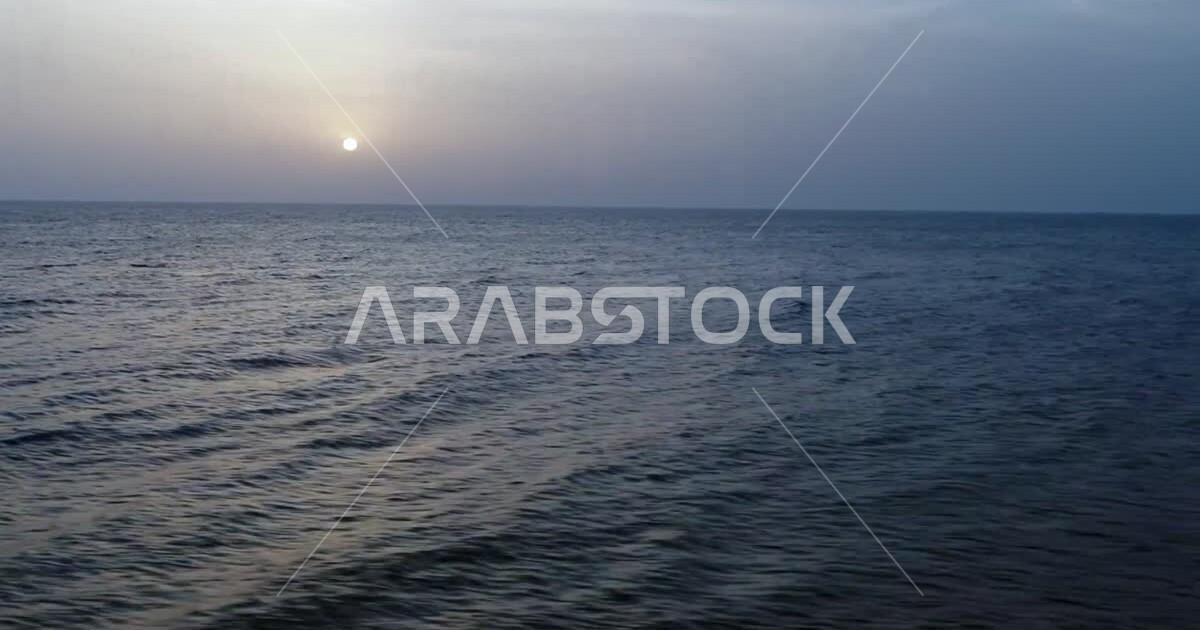 Red Sea Waterfront Landscape in Saudi Arabia, Hyper Laps of calm waves ...