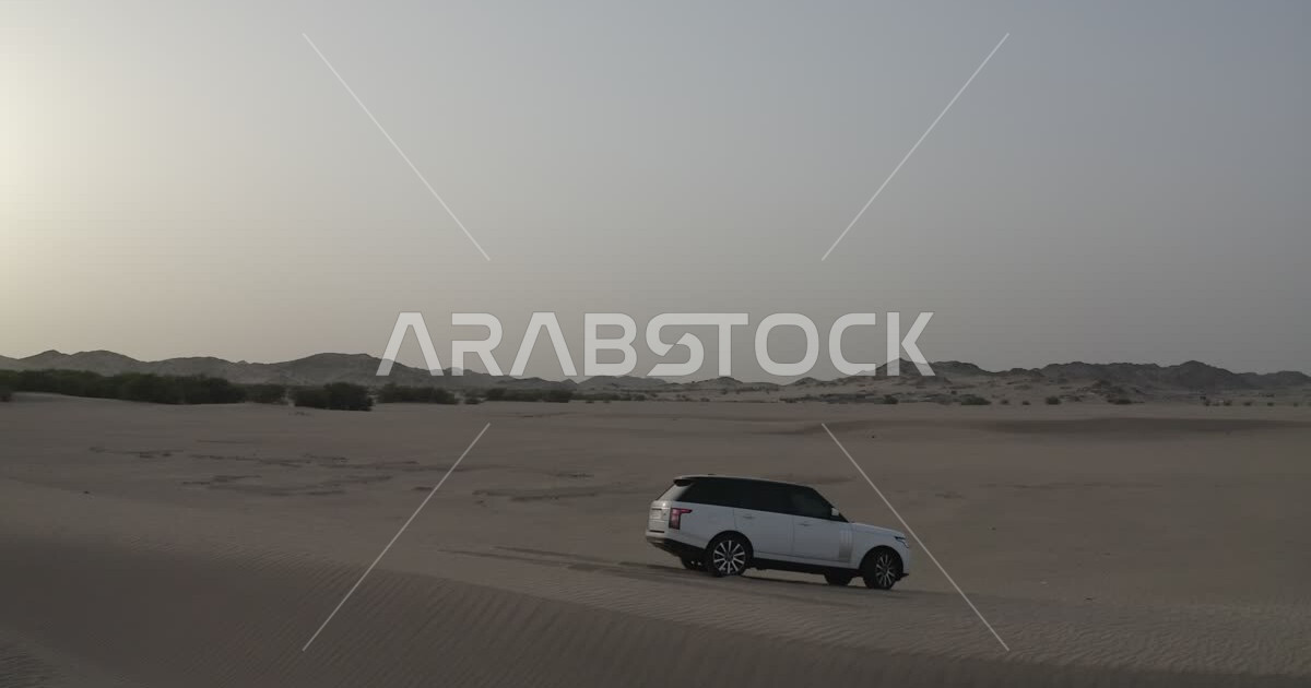 Desert landscapes in Saudi Arabia, dunes and soft golden sands in the ...