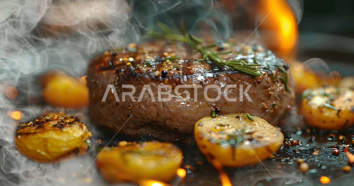 Food presentation arts in Saudi Arabia restaurants, cooked lamb, fast ...