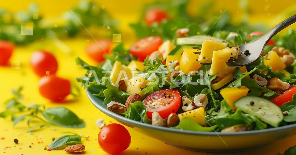 A plate of cold appetizers, delicious oriental food recipes, close-up ...