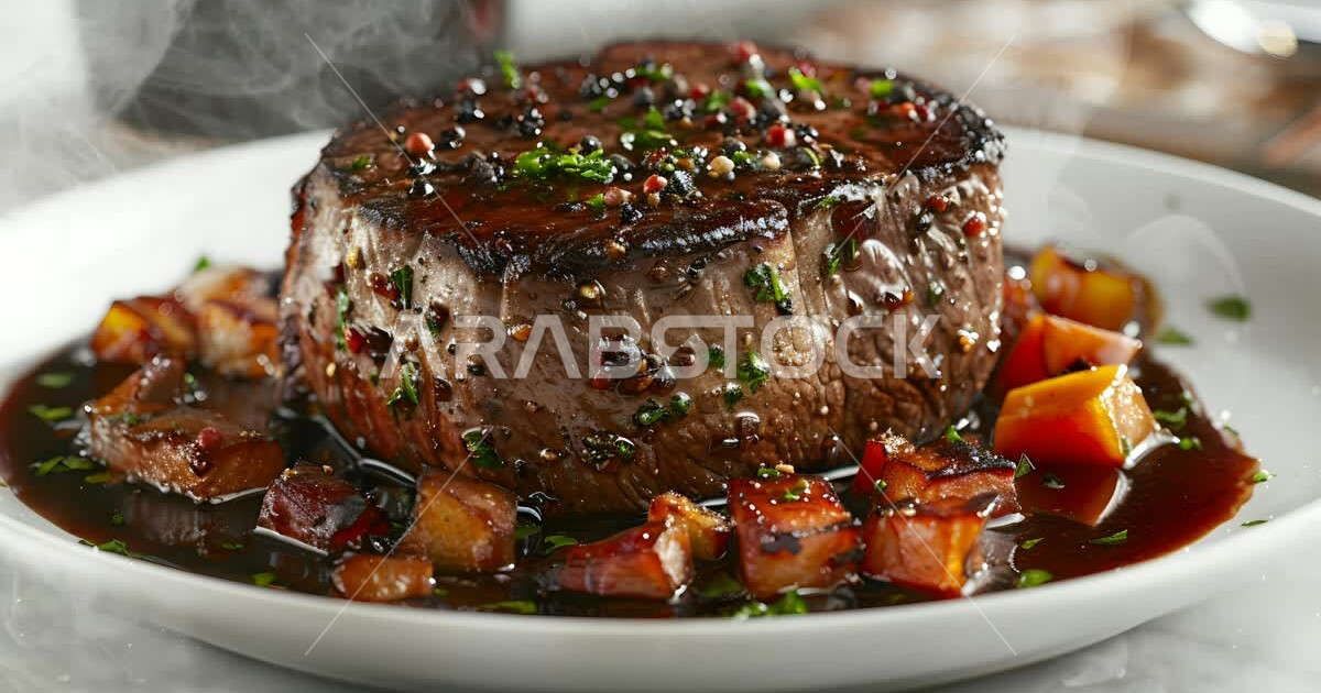 Food presentation arts in Saudi Arabia restaurants, fast food, oriental ...