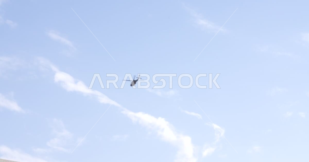 Means of air transportation in the Kingdom, a Saudi Gulf Arab plane ...