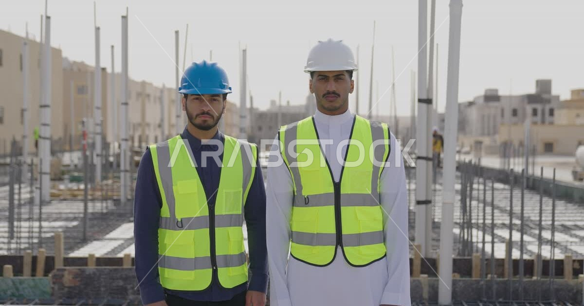 Urban renaissance in the Kingdom of Saudi Arabia, looking at the camera ...
