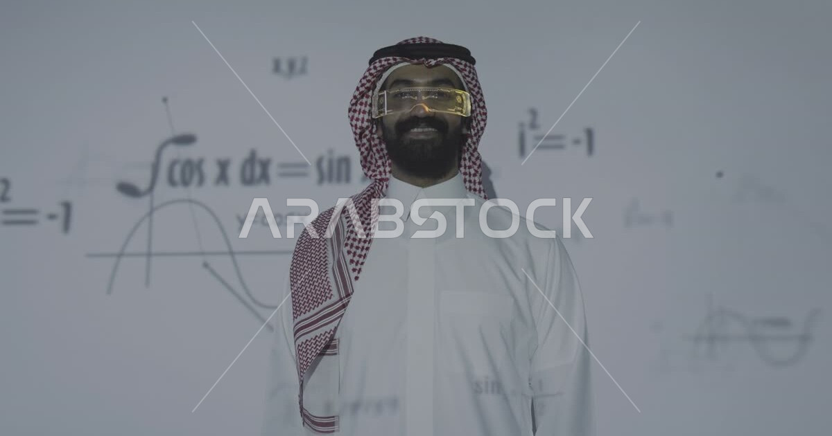 Complex mathematical symbols and functions appear on a white background ...