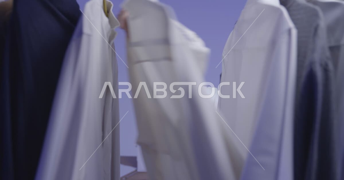 Choosing the finest types of fabrics to make dresses, using sewing ...