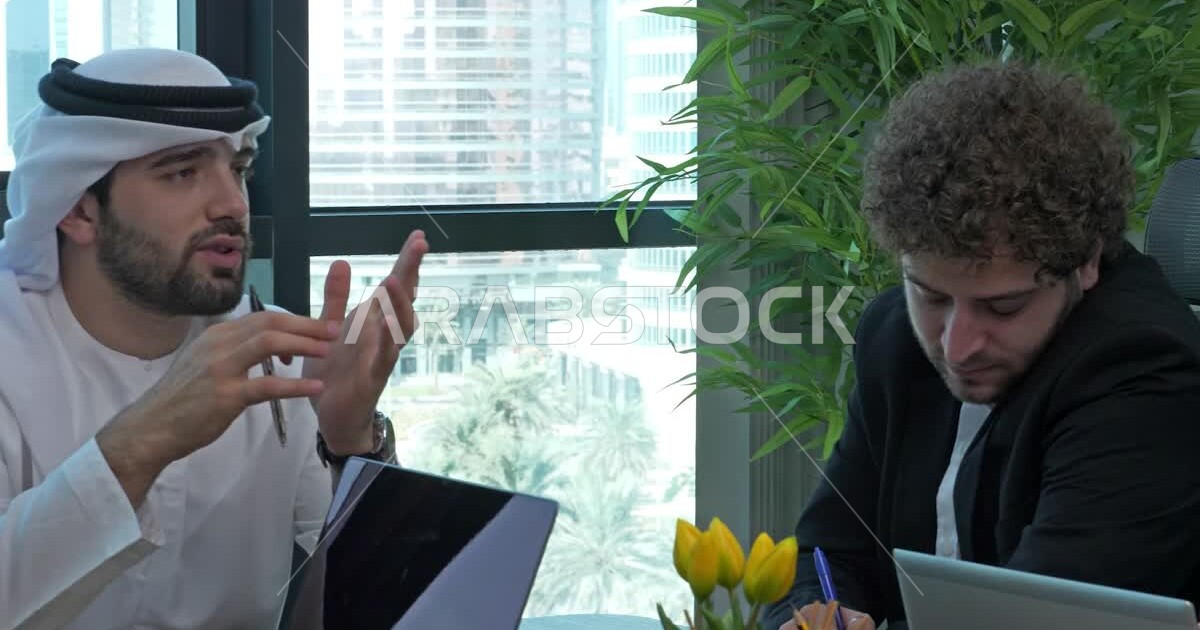 Using modern technical devices, presenting ideas and solutions, close ...