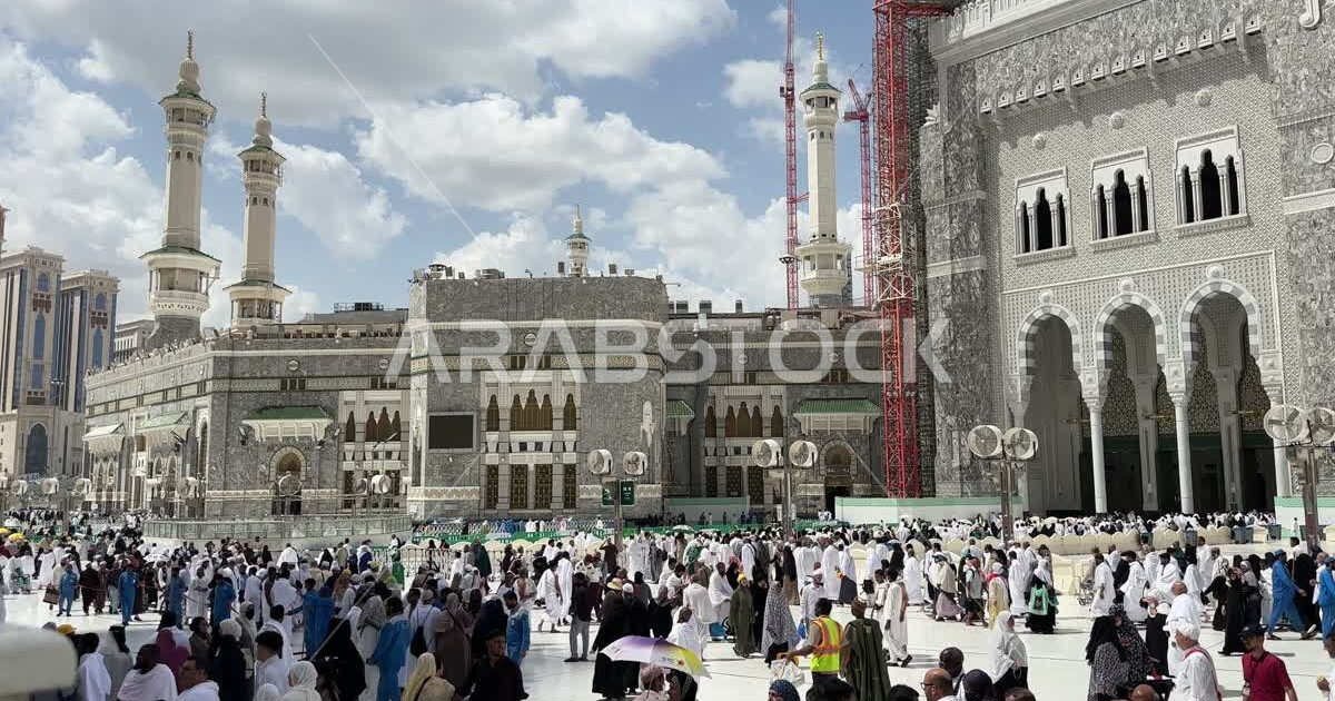 Sacred Islamic religious places and landmarks, the gathering of ...