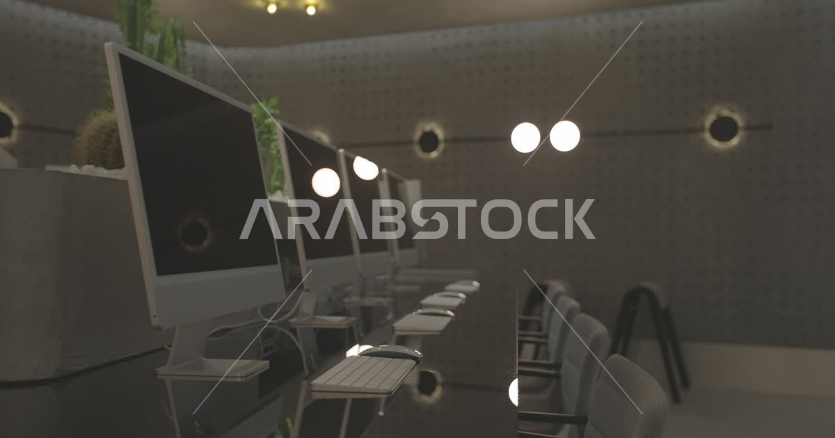 Computer-equipped halls, modern and sustainable designs, use of modern ...