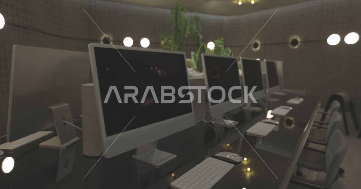 Using modern and advanced technology, halls equipped with computers ...