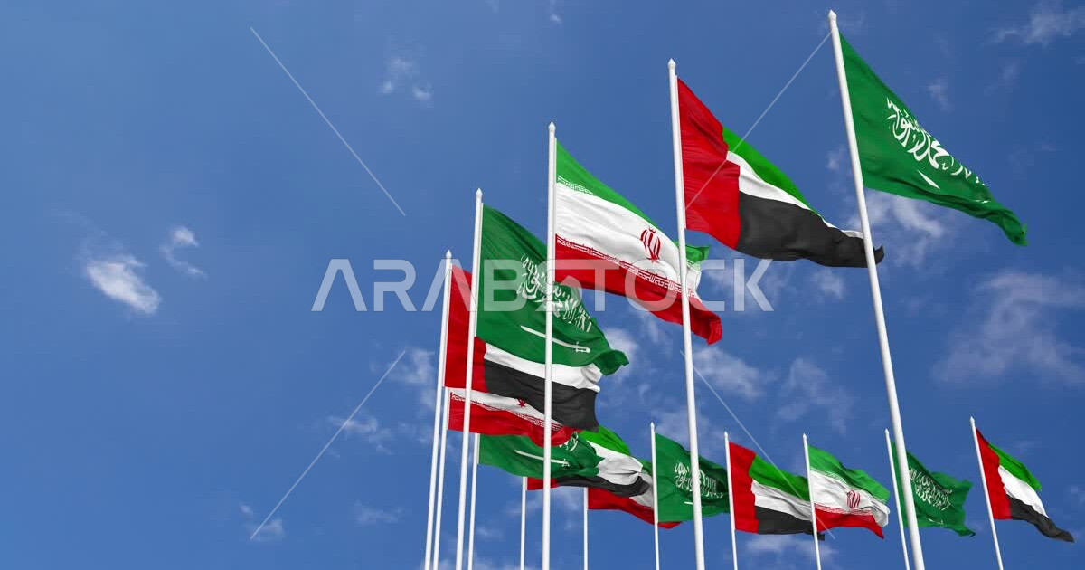Patriotism and belonging to the homeland, flags of Arab countries ...
