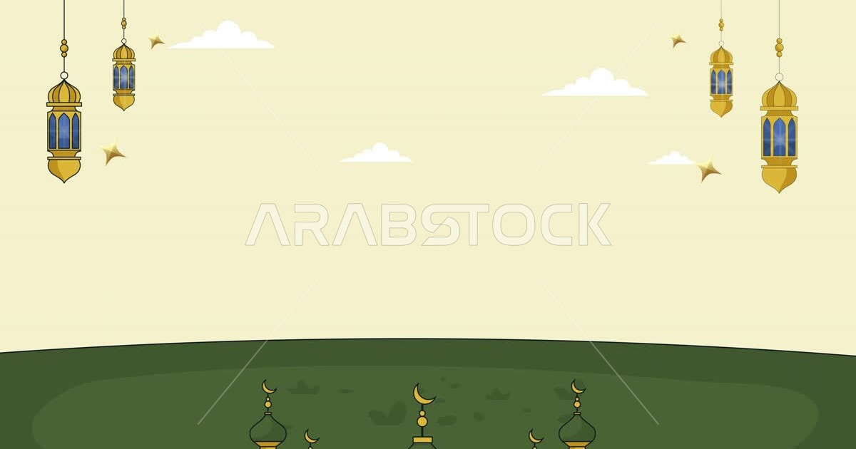 Islamic designs and decorations, animated Ramadan background ...