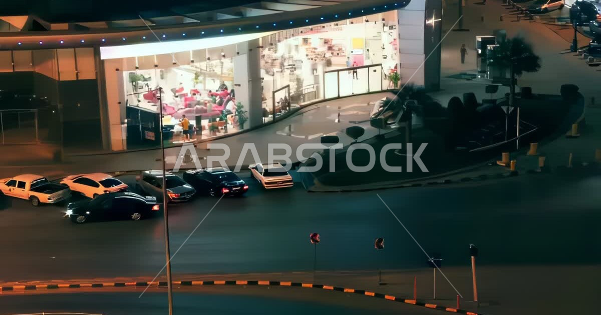 Timelapse of traffic in the streets of Riyadh, main and secondary roads ...
