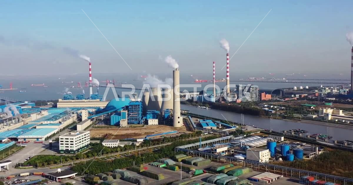 Factories and plants of the Kingdom of Saudi Arabia, drone photography ...