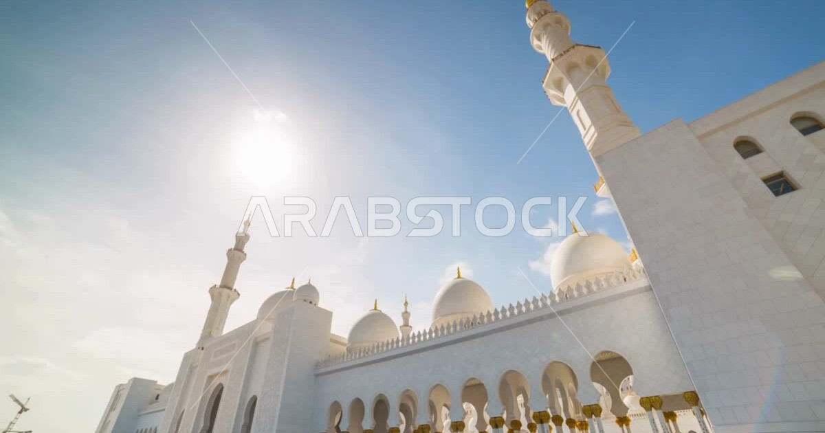 Famous Islamic landmarks, the architectural art of building the white ...