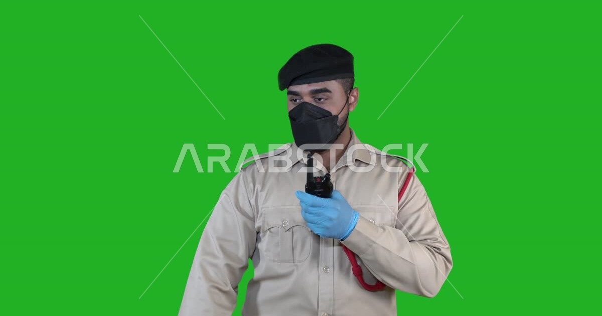 Pointing to something, maintaining security, safety and reassurance ...