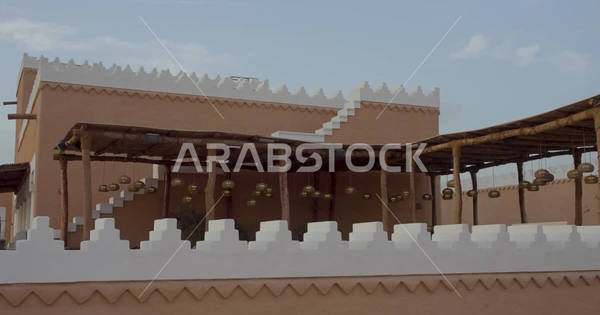 Historic buildings and clay structures, ancient architectural art in ...