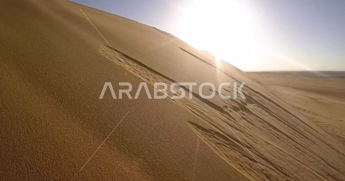 Sand formation and formation in the desert of the Kingdom of Saudi ...