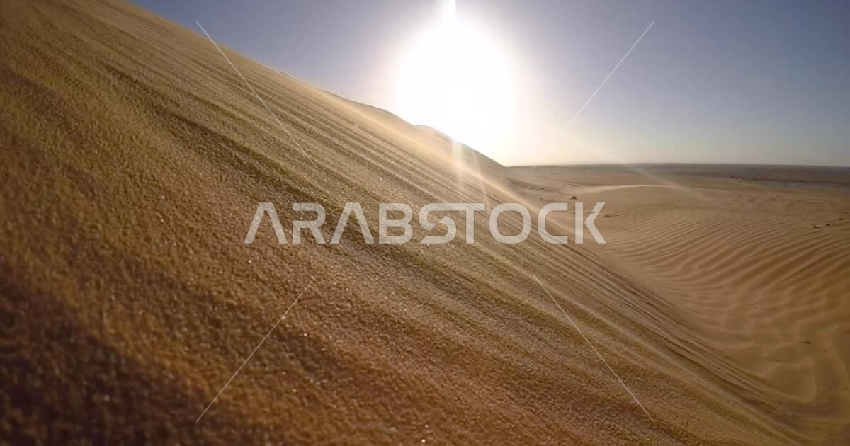 Sand formation and formation in the desert of the Kingdom of Saudi ...