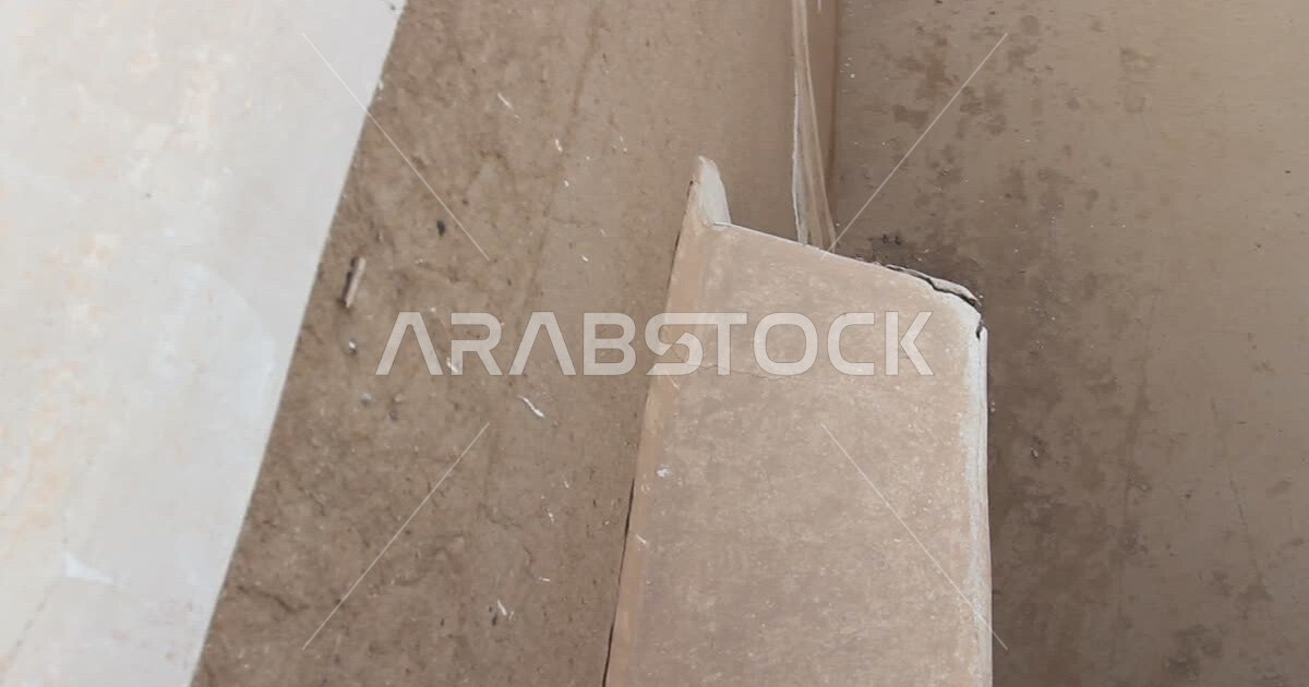 Building stone terraces for easy movement inside the Emirate Palace in ...