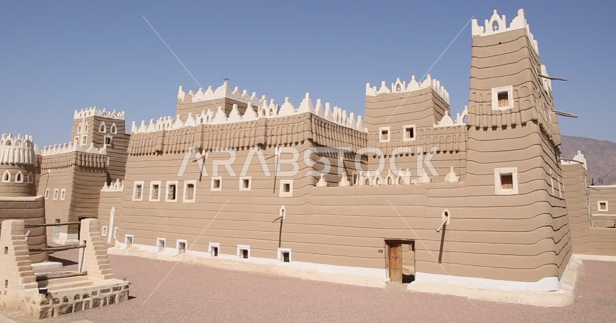 Ancient architectural art of the ancient buildings in the Aba Al Saud ...