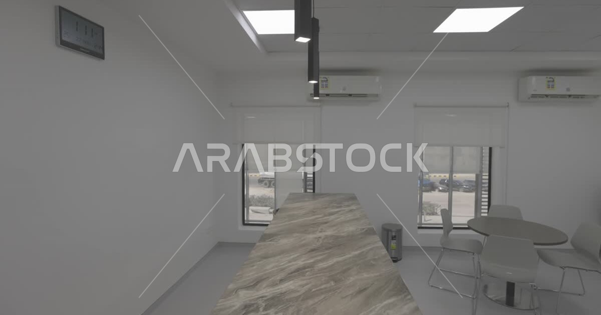 Elegant design of tables and chairs, female staff lounge, hospitals ...