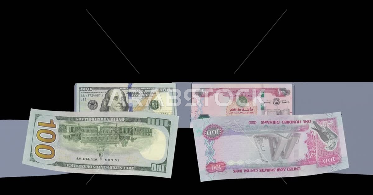 Money and paper currencies in circulation in buying and selling in ...
