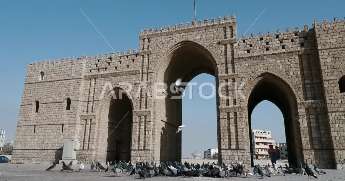 The historic city with an ancient Arab and Islamic architectural design ...