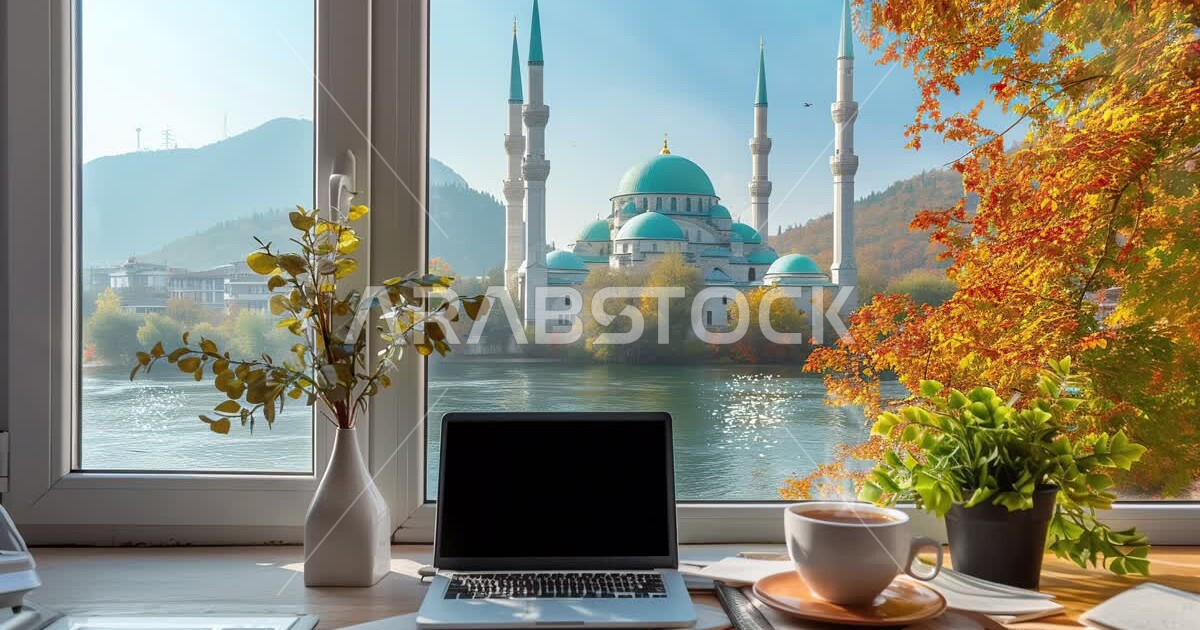 Interior design for home offices in Saudi Arabia, office room with ...