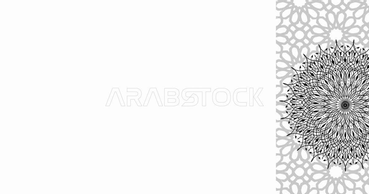 Arabic Islamic Ornaments and Decorations, Blank Greeting Cards, Ornate ...