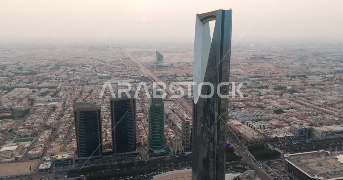 Riyadh skyline during the day, urban progress and expansion of ...
