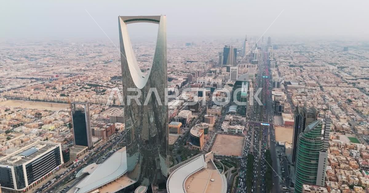 Architectural engineering art of the Kingdom Tower building in the ...