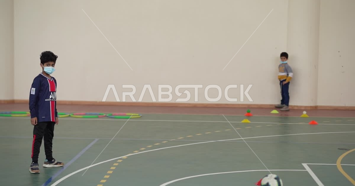 Indoor sports halls in schools in the Kingdom of Saudi Arabia, a group ...