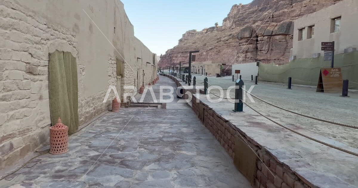 The terrain and rock formations of the mountain peaks and heights, the ...