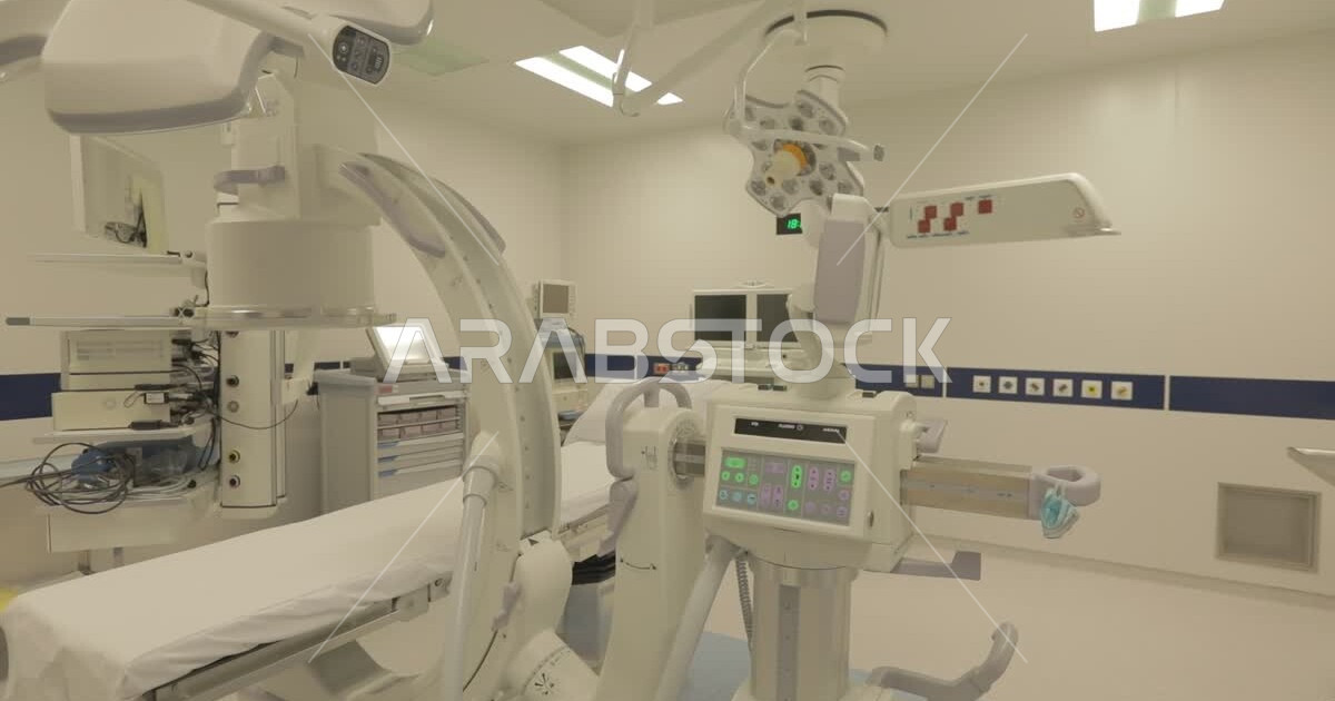 Clinic equipped with all medical tools, modern medical devices and ...