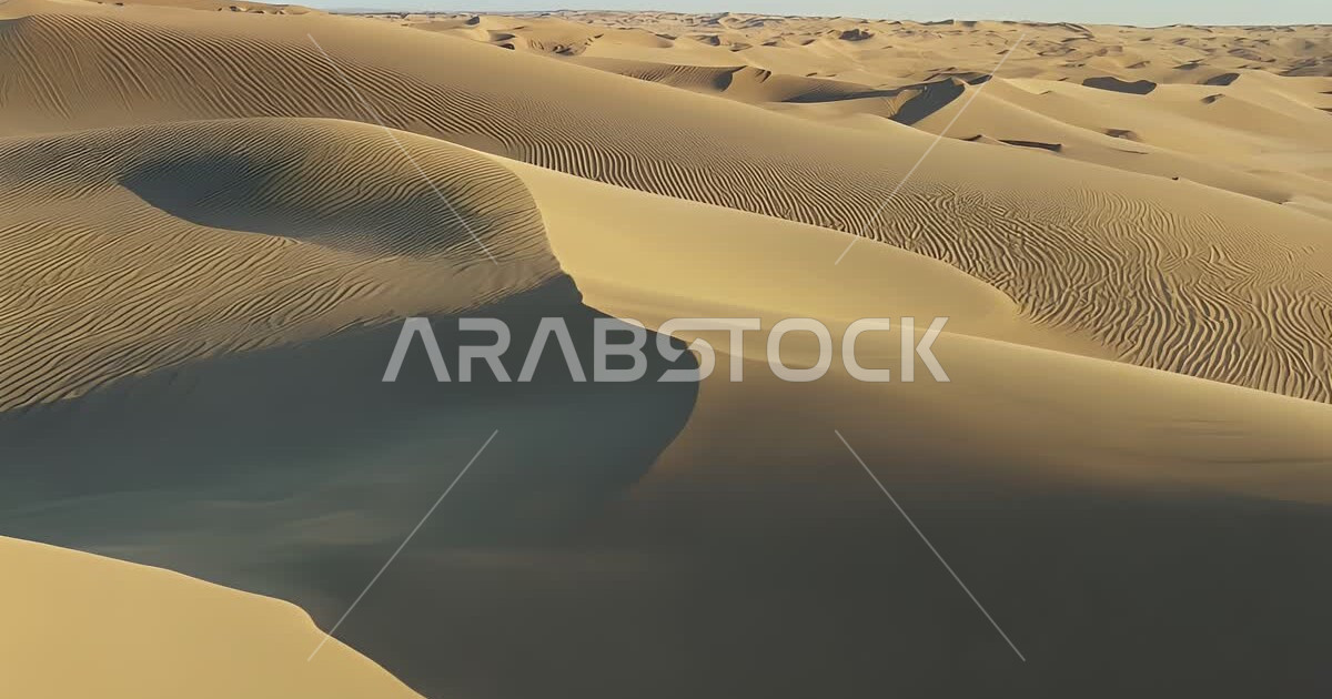 Sand formations and formations in the desert of the Kingdom of Saudi ...