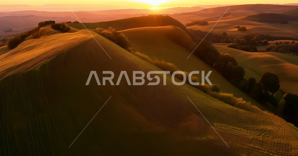 Deserts of the Kingdom of Saudi Arabia, soft golden sand in the desert ...
