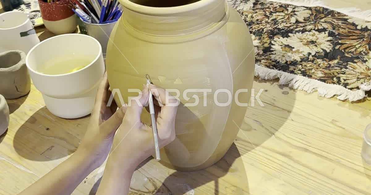 Crafts and handicrafts, the art of making ceramics and pottery in the ...