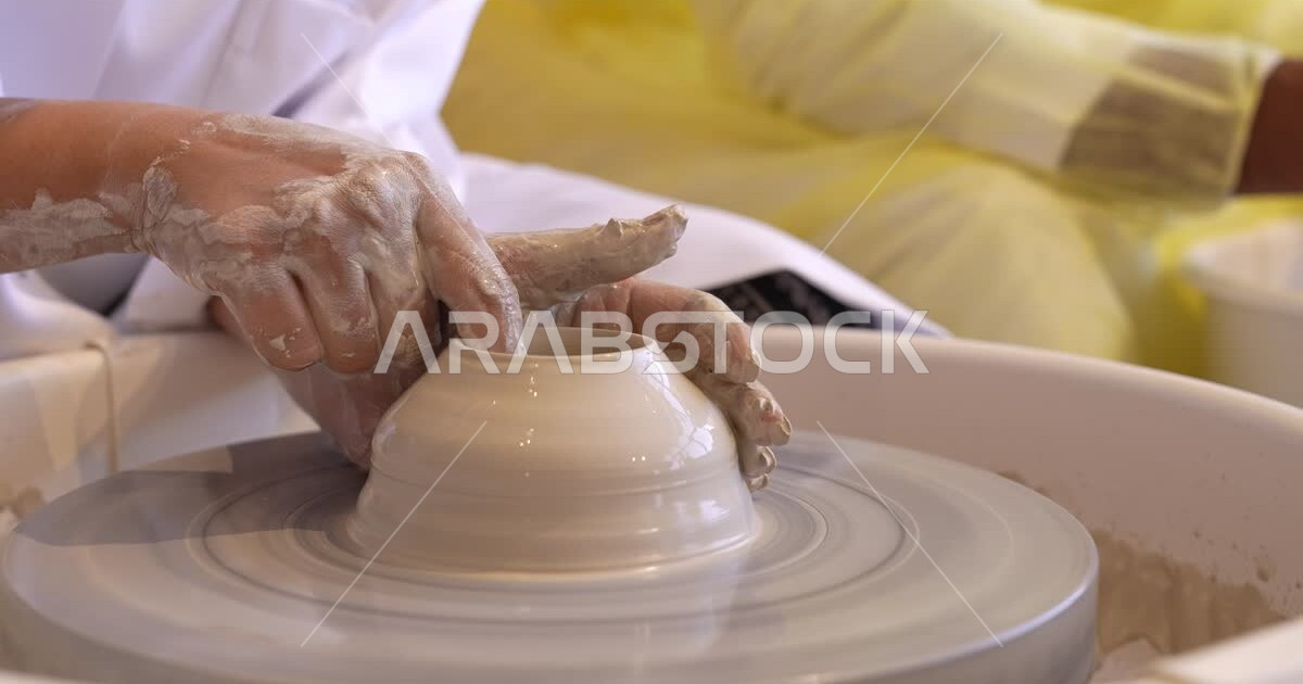 Traditional local national industries, the art of making ceramics and ...