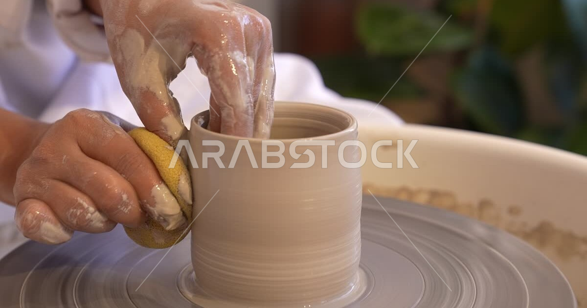 Handicrafts, the art of making ceramics and pottery in the Kingdom of ...