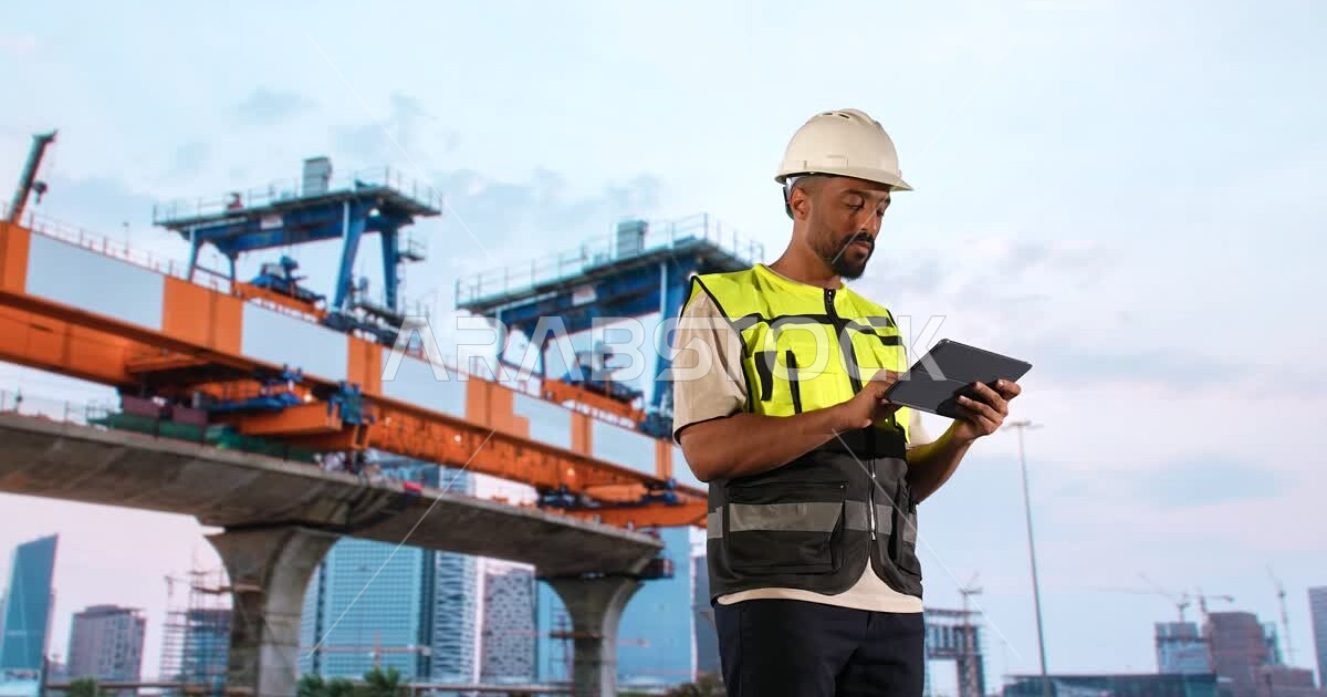 Establishing foundations and structures for residential projects, using ...