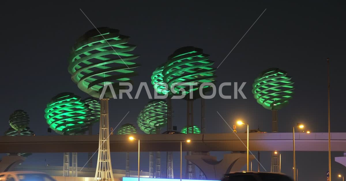Architectural engineering art in the roads and streets of Riyadh city ...
