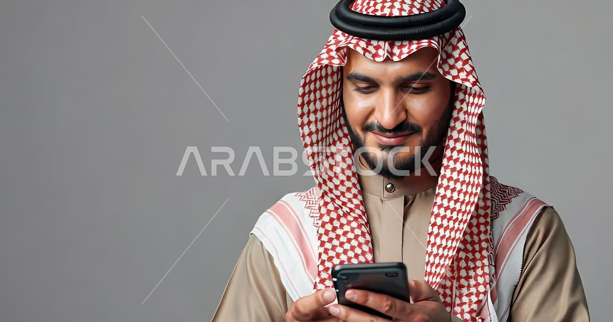 Communicating and browsing the internet via social media, close-up of a ...