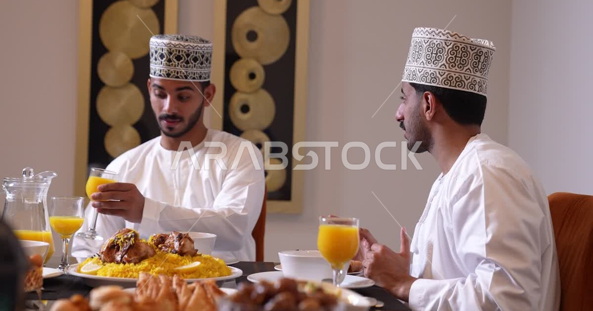 Honoring guests and hospitality, exchanging friendly conversations ...