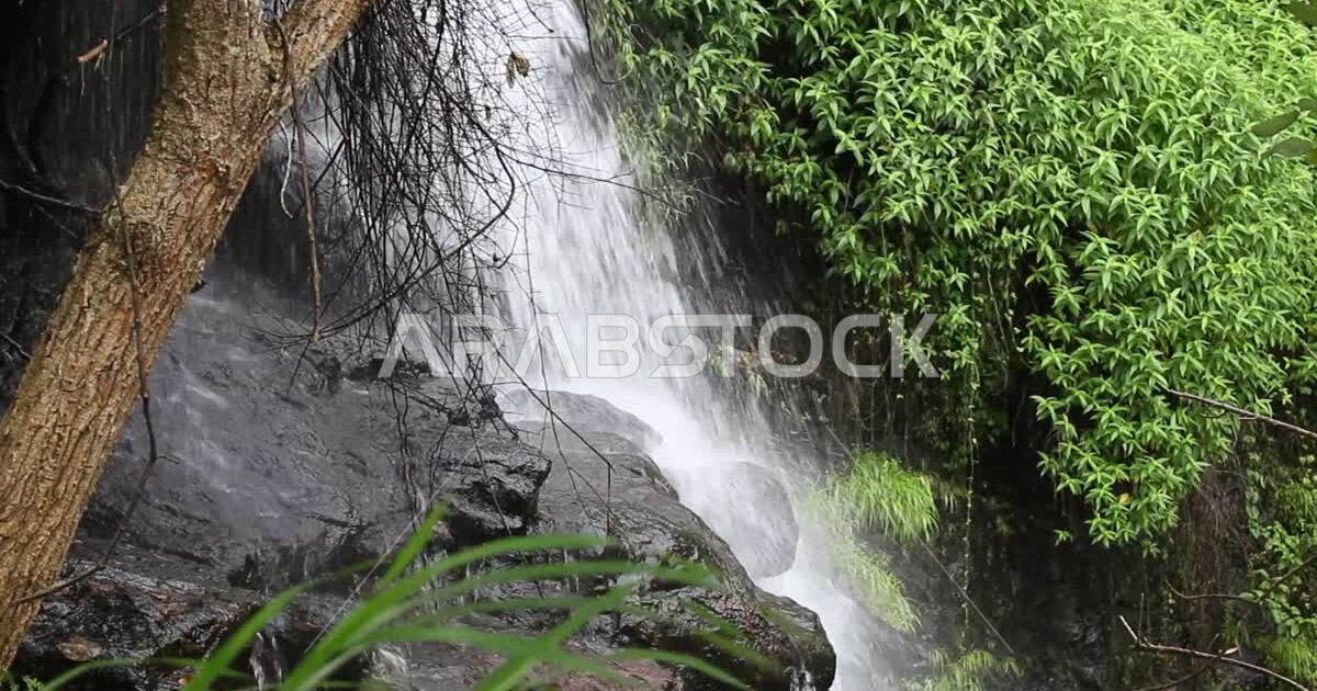 Creative photography of landscapes of waterfalls in the Kingdom of ...