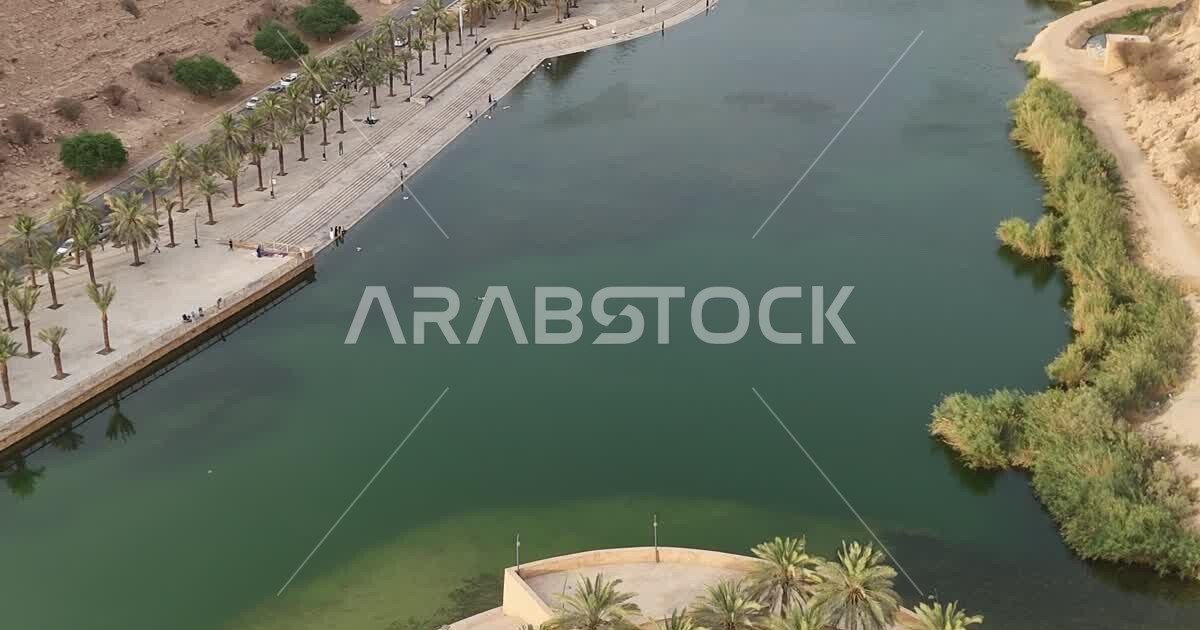 Valleys and famous landmarks, landscapes in Riyadh, drone photography ...