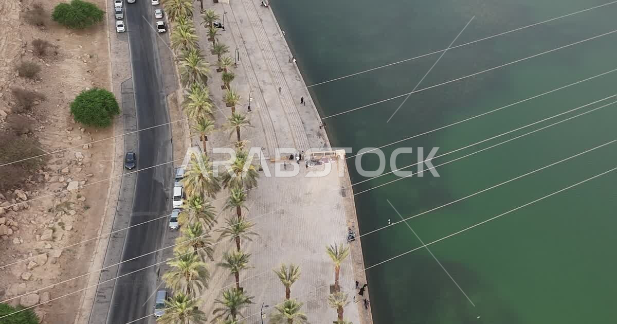 Valleys and famous landmarks, landscapes in Riyadh, drone photography ...