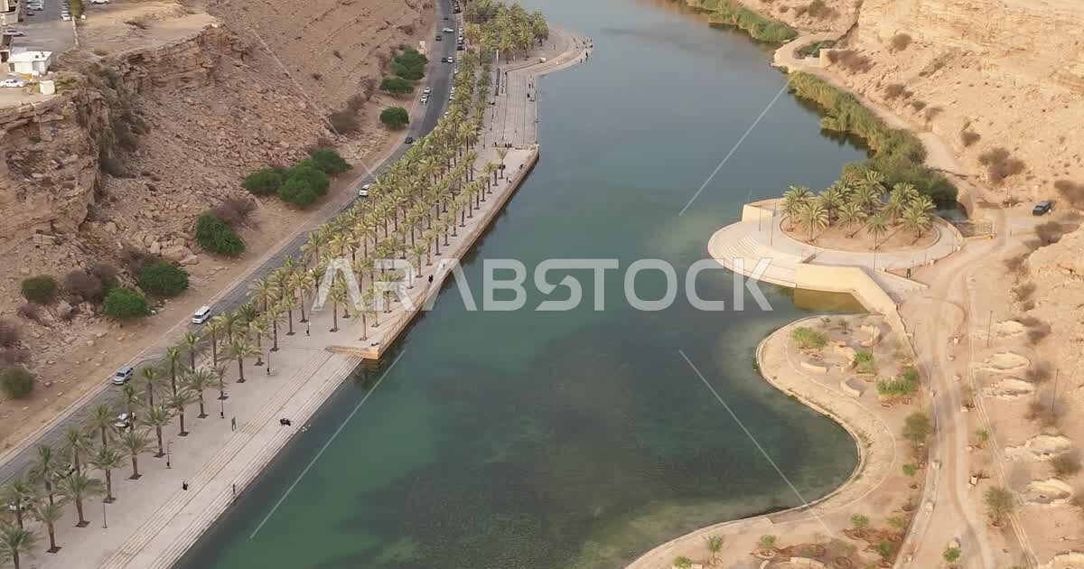 Valleys and famous landmarks, landscapes in Riyadh, drone photography ...