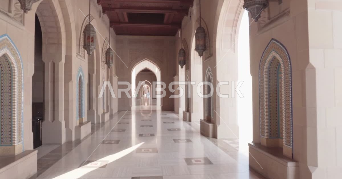 The ancient designs and decorations of the columns and arches in the ...