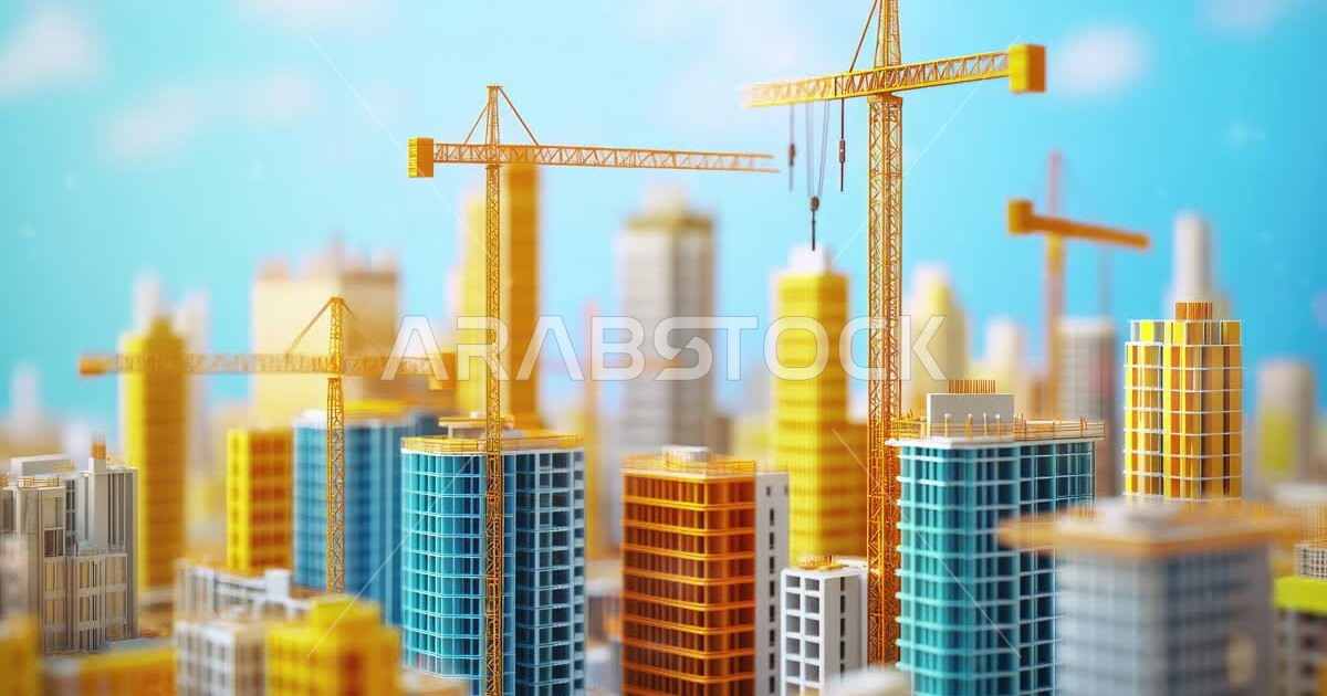 Small scale engineering projects, Riyadh city with 3D hologram ...